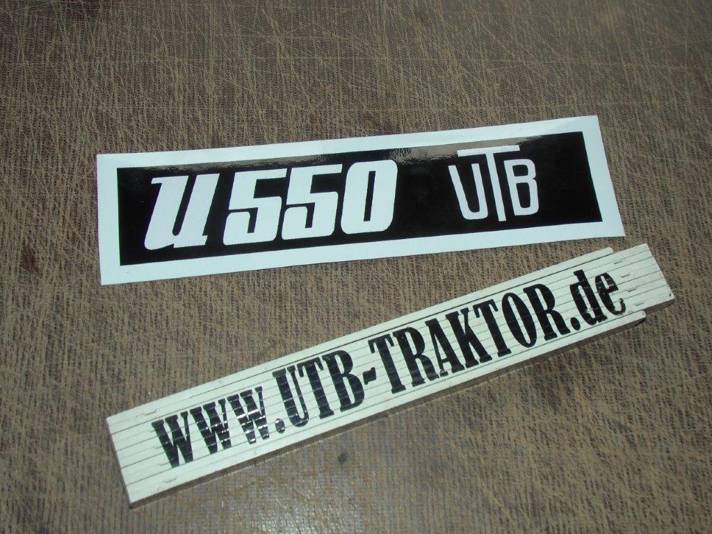 www.utb-traktor.de - Aufkleber UTB 550 klein
