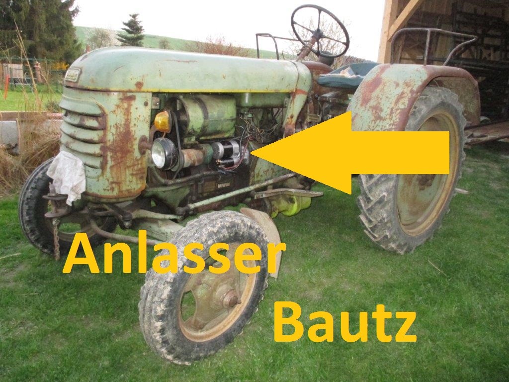 www.utb-traktor.de - Anlasser Getriebeanlasser Bautz AL180 - AL 180 mit ...